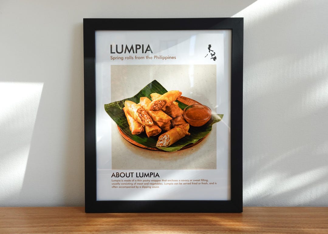Lumpia Giclée Art Print | Original, Filipino Food Art, Home and Kitchen ...