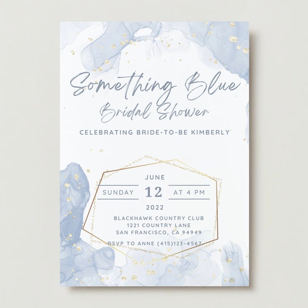Something Blue Before I Do Bridal Shower Invitation - Etsy