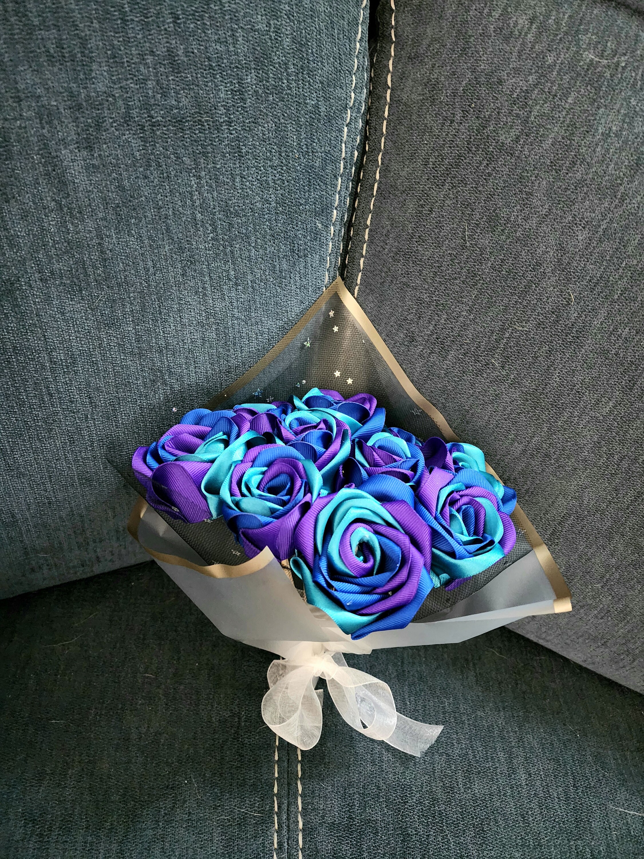 Custom Satin Ribbon Roses - Etsy