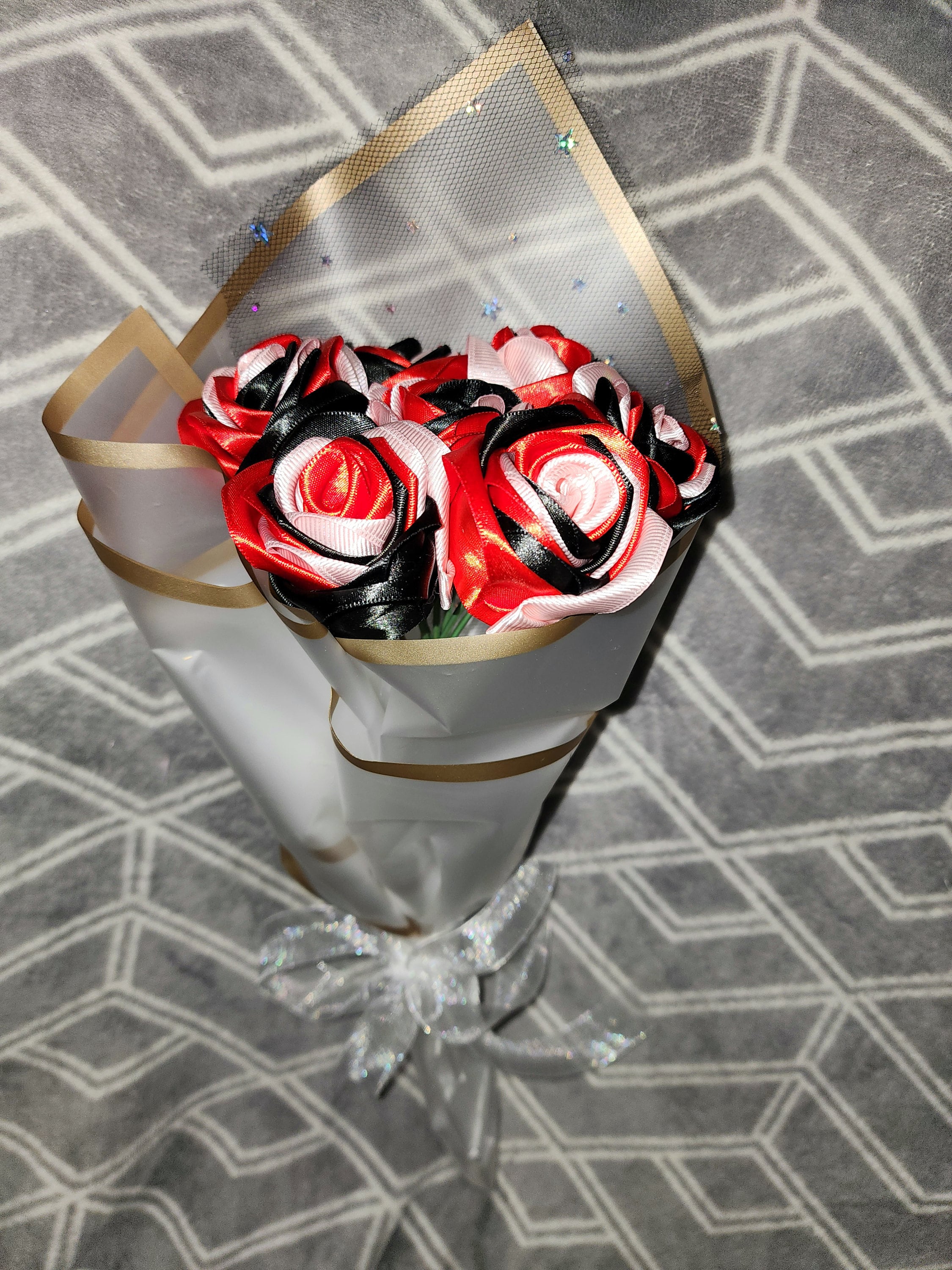 Custom Satin Ribbon Roses - Etsy