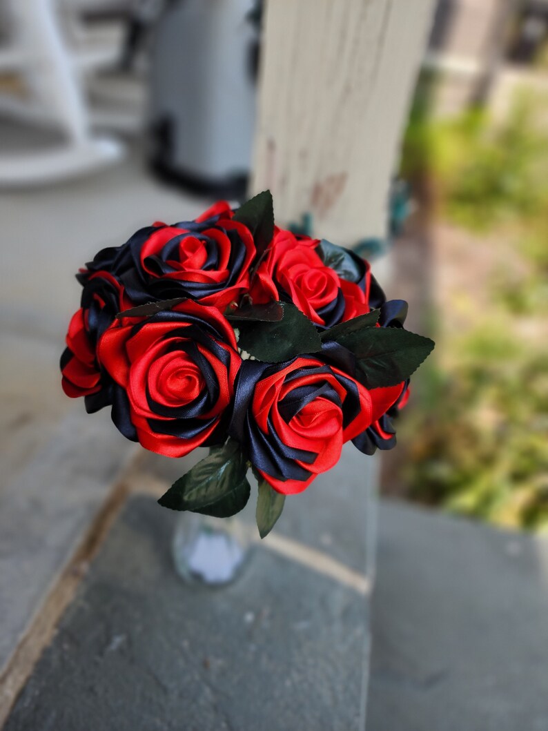 Custom Satin Ribbon Roses - Etsy
