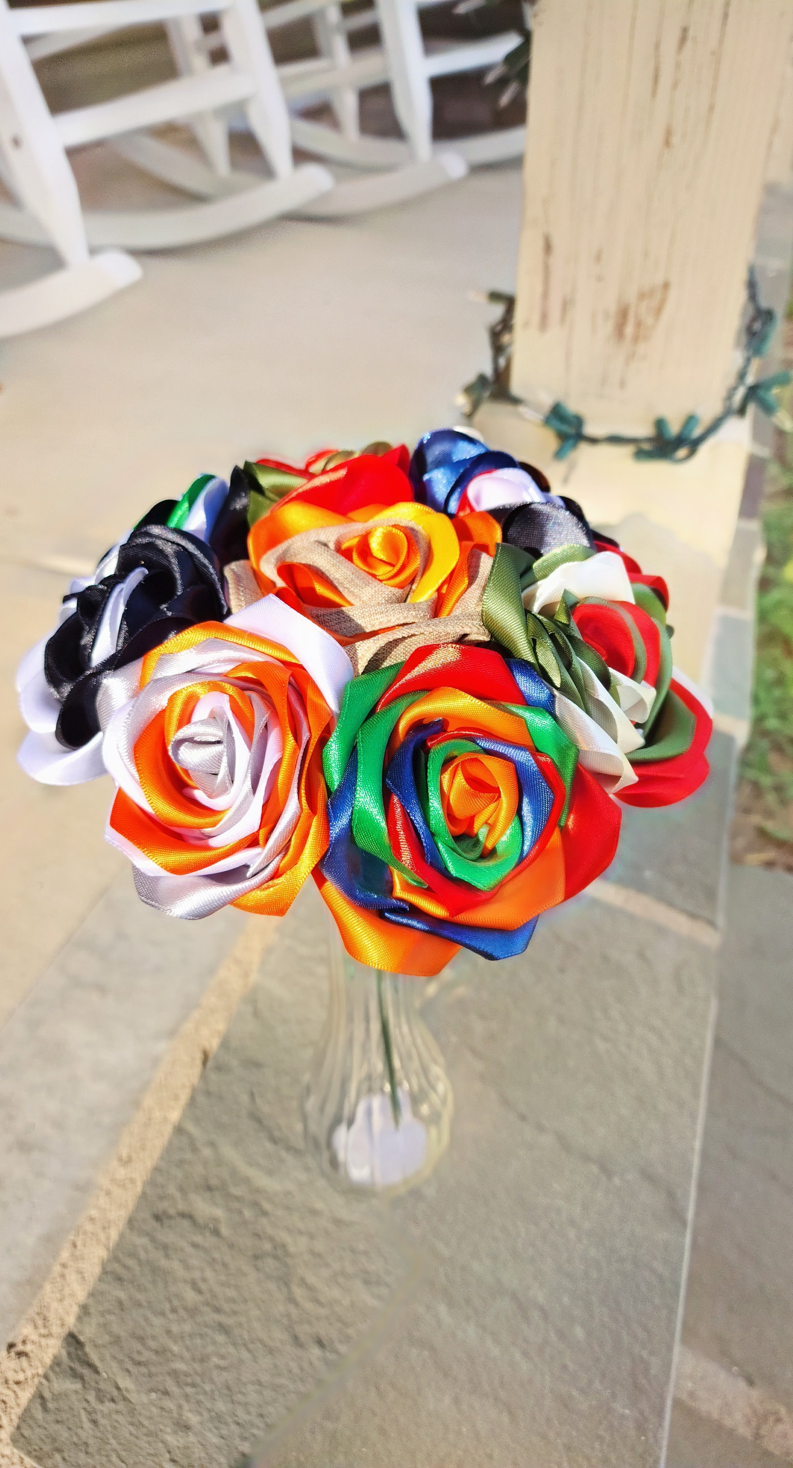 Mix and Match Custom Satin Ribbon Roses - Etsy