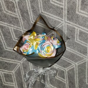 Custom Satin Ribbon Roses - Etsy