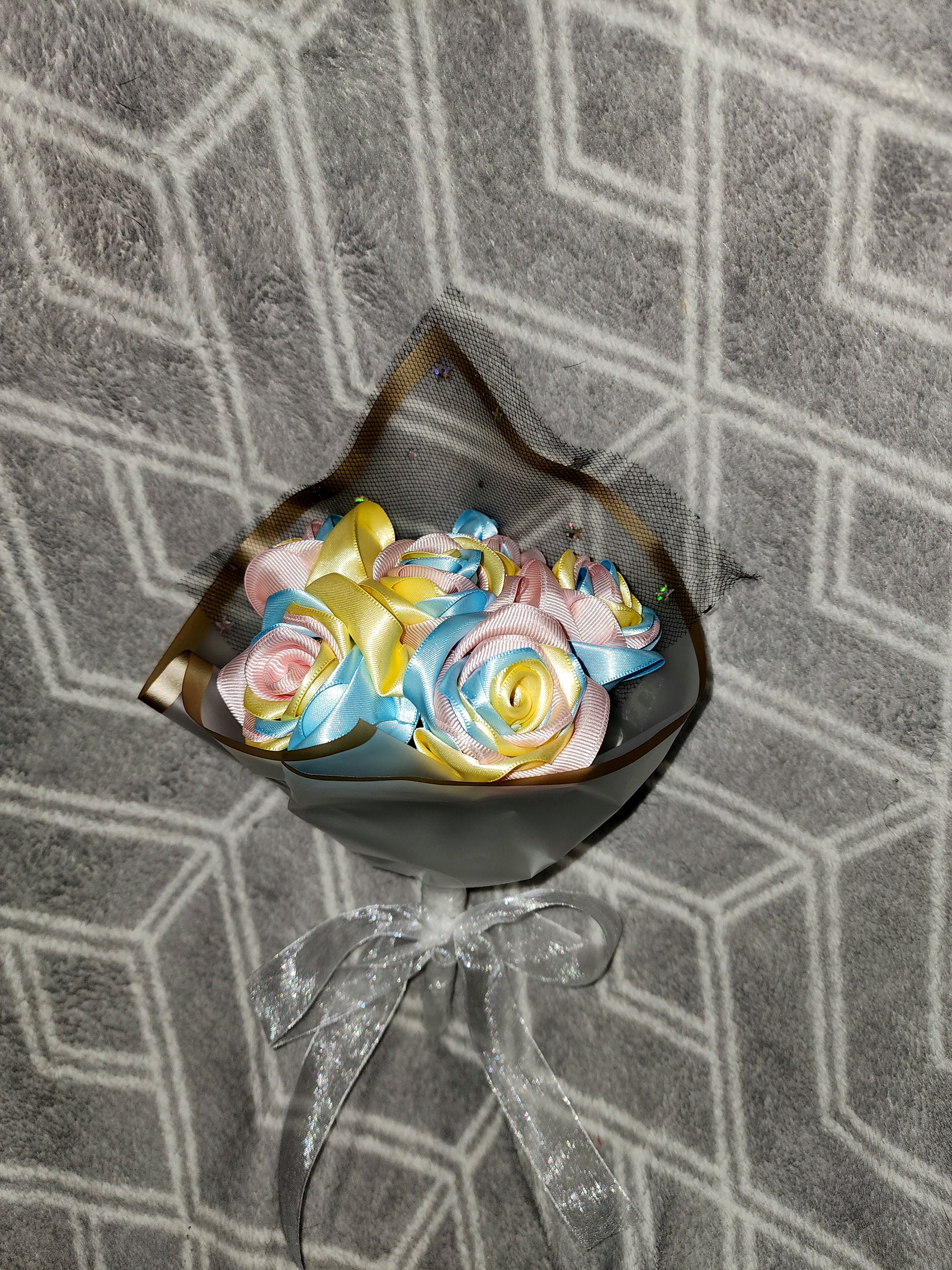 Custom Satin Ribbon Roses - Etsy