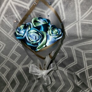 Custom Satin Ribbon Roses - Etsy