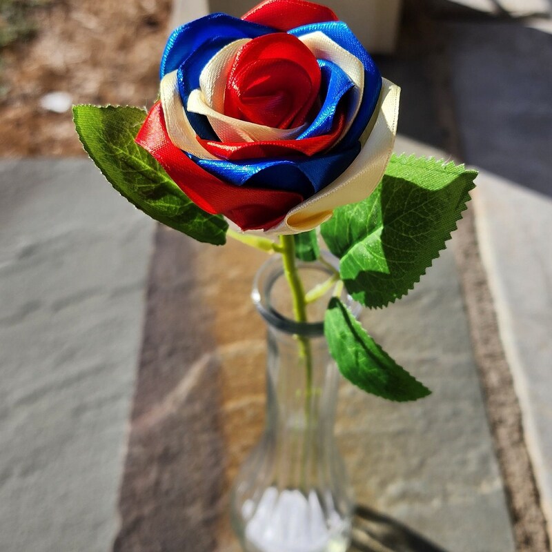 Ribbon Rose Bouquet - Etsy