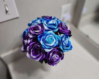 Silk Ribbon Roses. Flower Box. Satin Roses. Eternity Rose. Bouquets Roses. Home Dekor. Rose Box ...
