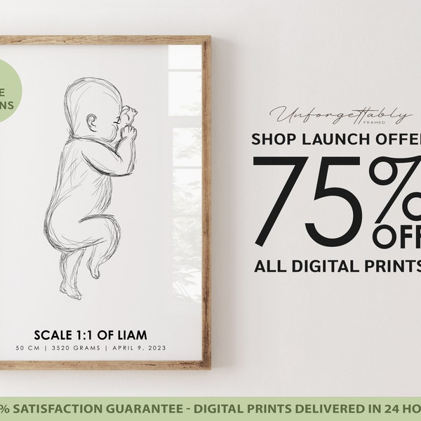 Baby Birth Poster - Etsy Australia