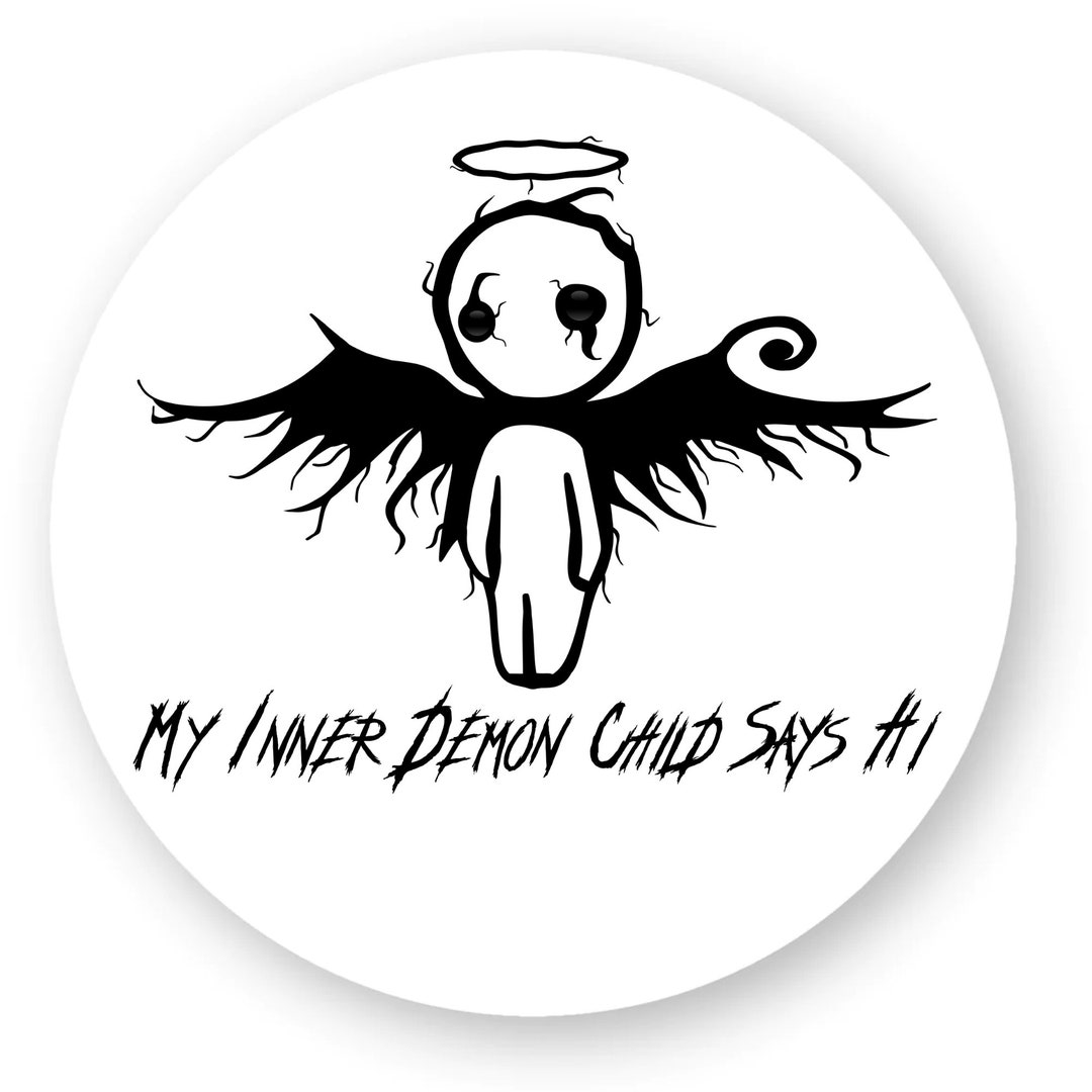 My Inner Demon Child Sticker - Etsy