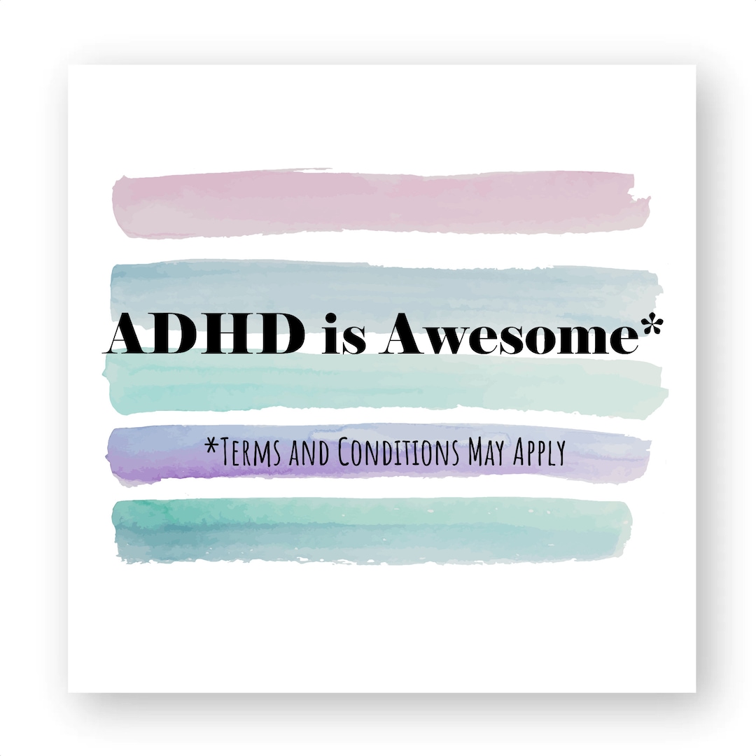 Adhd is Awesome Sticker - Etsy