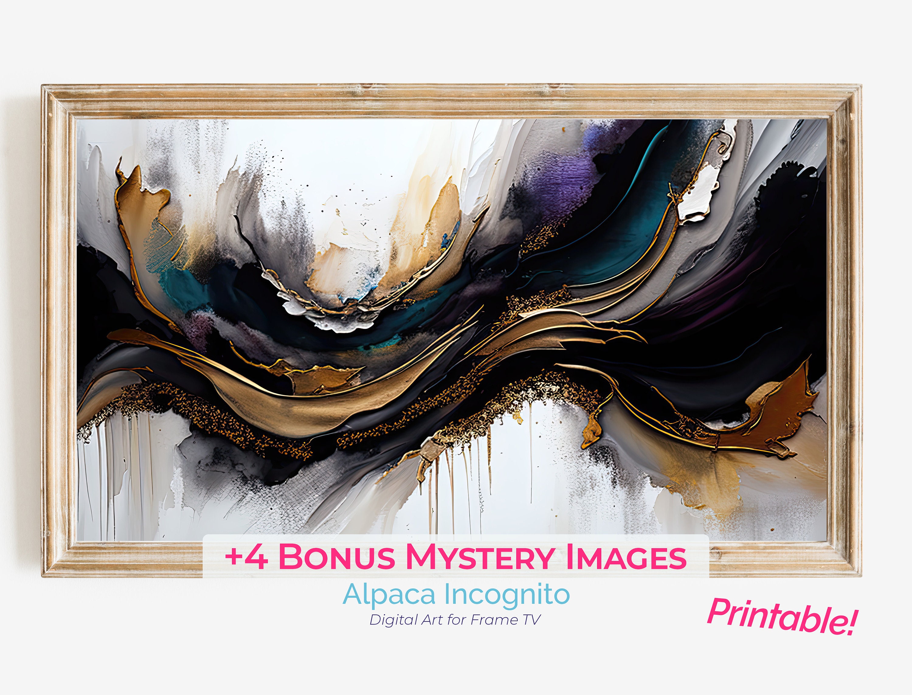 Samsung Frame TV Art | Abstract Digital Art Generated by AI #SFTV-41 - Etsy