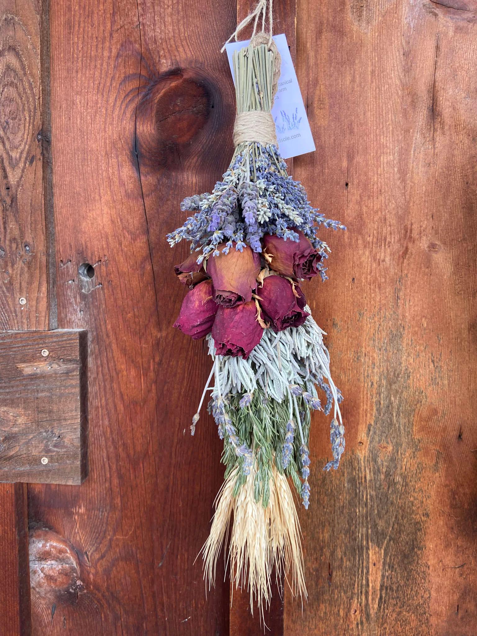Botanical Herb Swags With Lavender, Rosemary & Roses Grown on Our Lodi ...