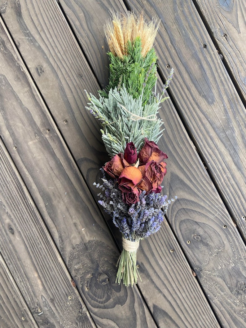 Botanical Herb Swags With Lavender, Rosemary & Roses Grown on Our Lodi ...