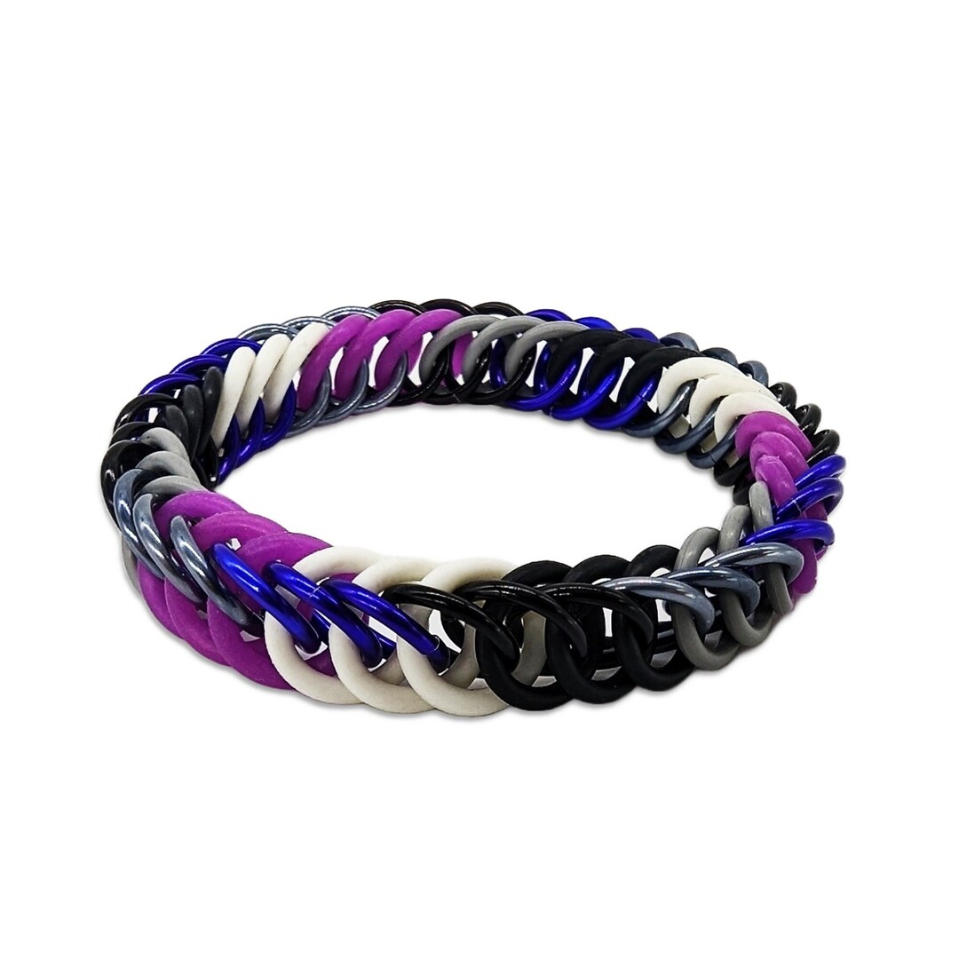 Asexual Pride Bracelet, Asexual Pride Flag, Asexual Bracelet, Ace Pride, Ace Pride Jewelry, BFF ...
