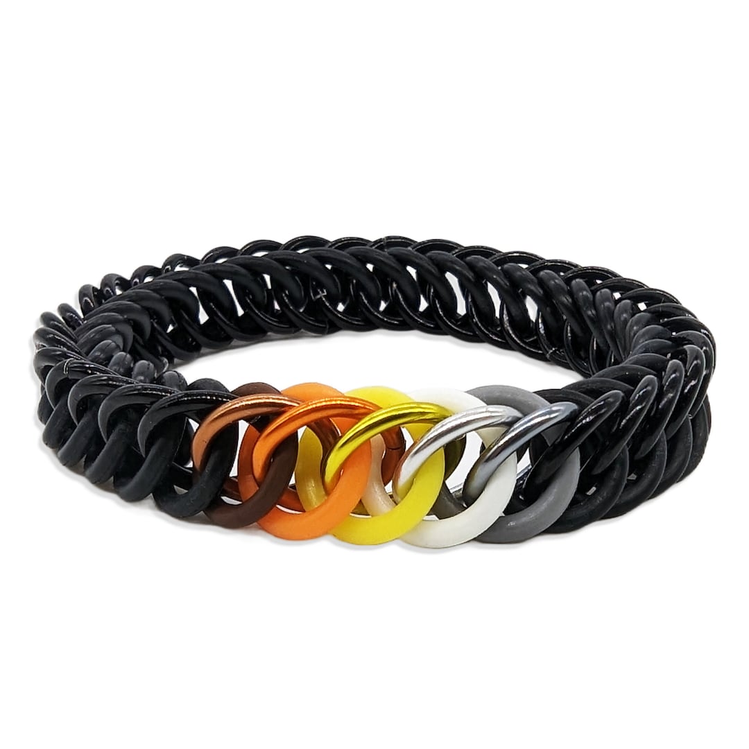 Subtle Bear Pride Bracelet, Bear Pride Flag Bracelet, Bear Bracelet ...
