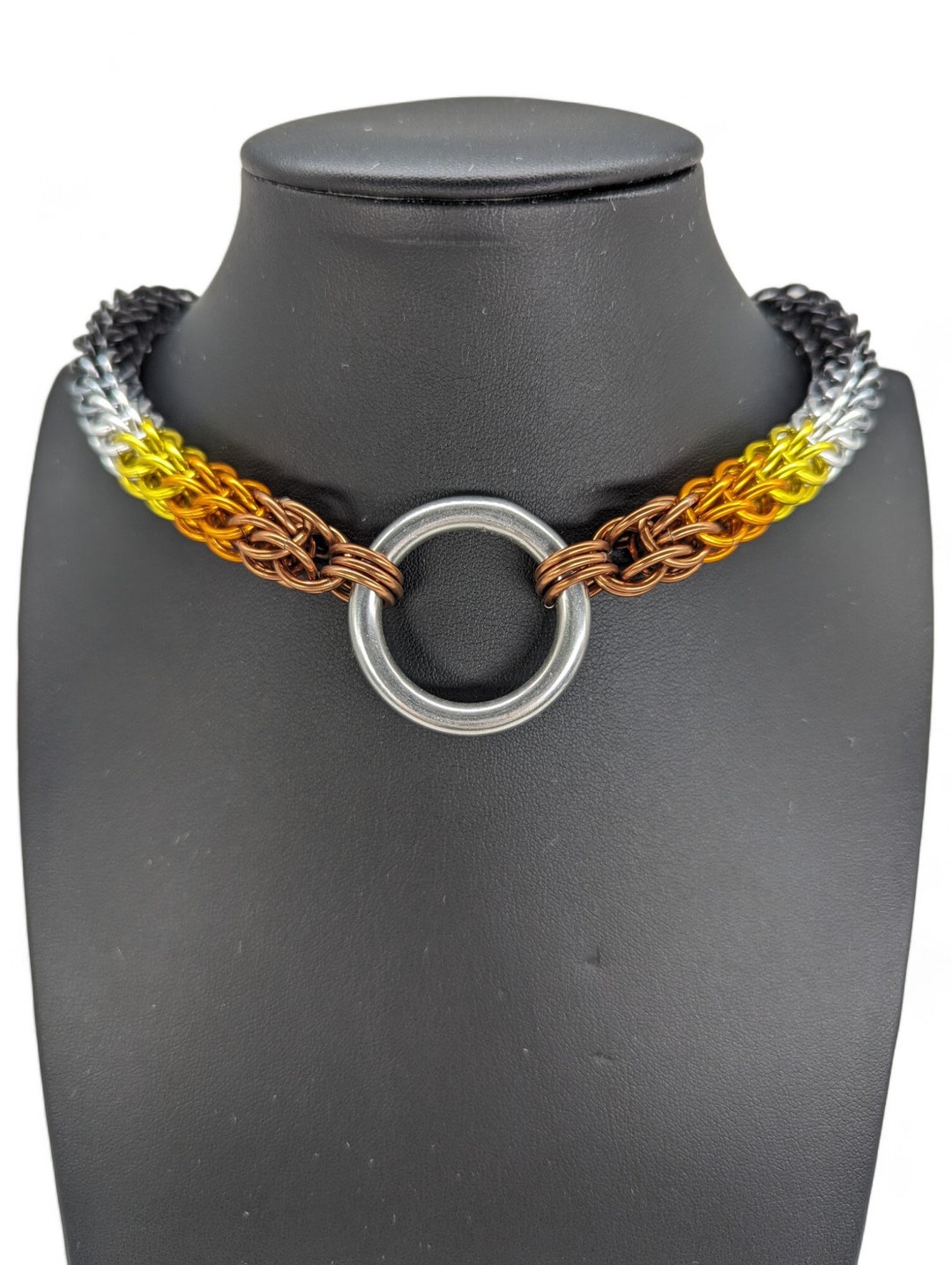 Subtle Bear Pride Choker Collar, Hypoallergenic Bear Metal Necklace ...