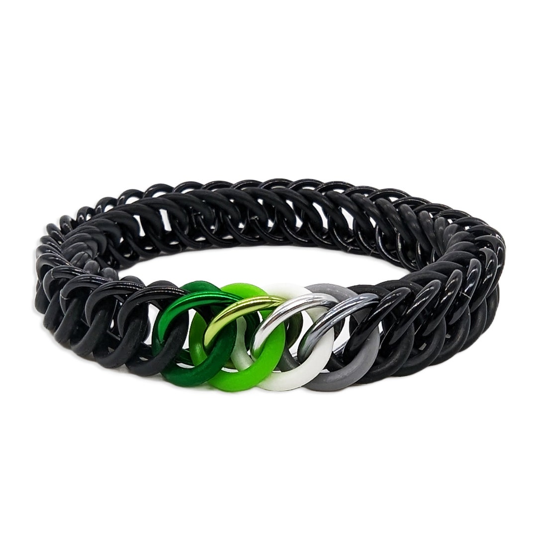 Subtle Aromantic Pride Bracelet, Aromantic Pride Flag Bracelet ...