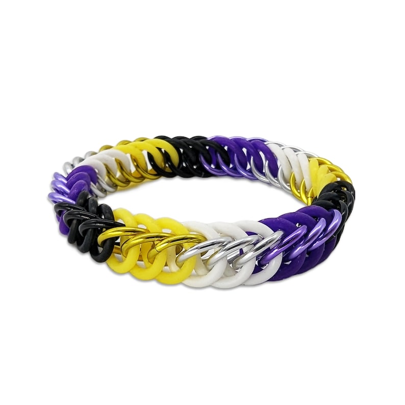 Subtle Non Binary Pride Bracelet Non Binary Pride Flag - Etsy