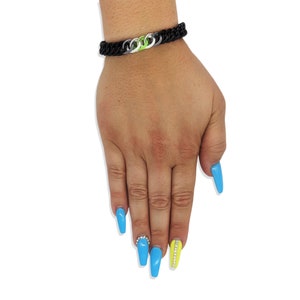 Subtle Agender Pride Bracelet, Agender Pride Flag Bracelet, Agender ...