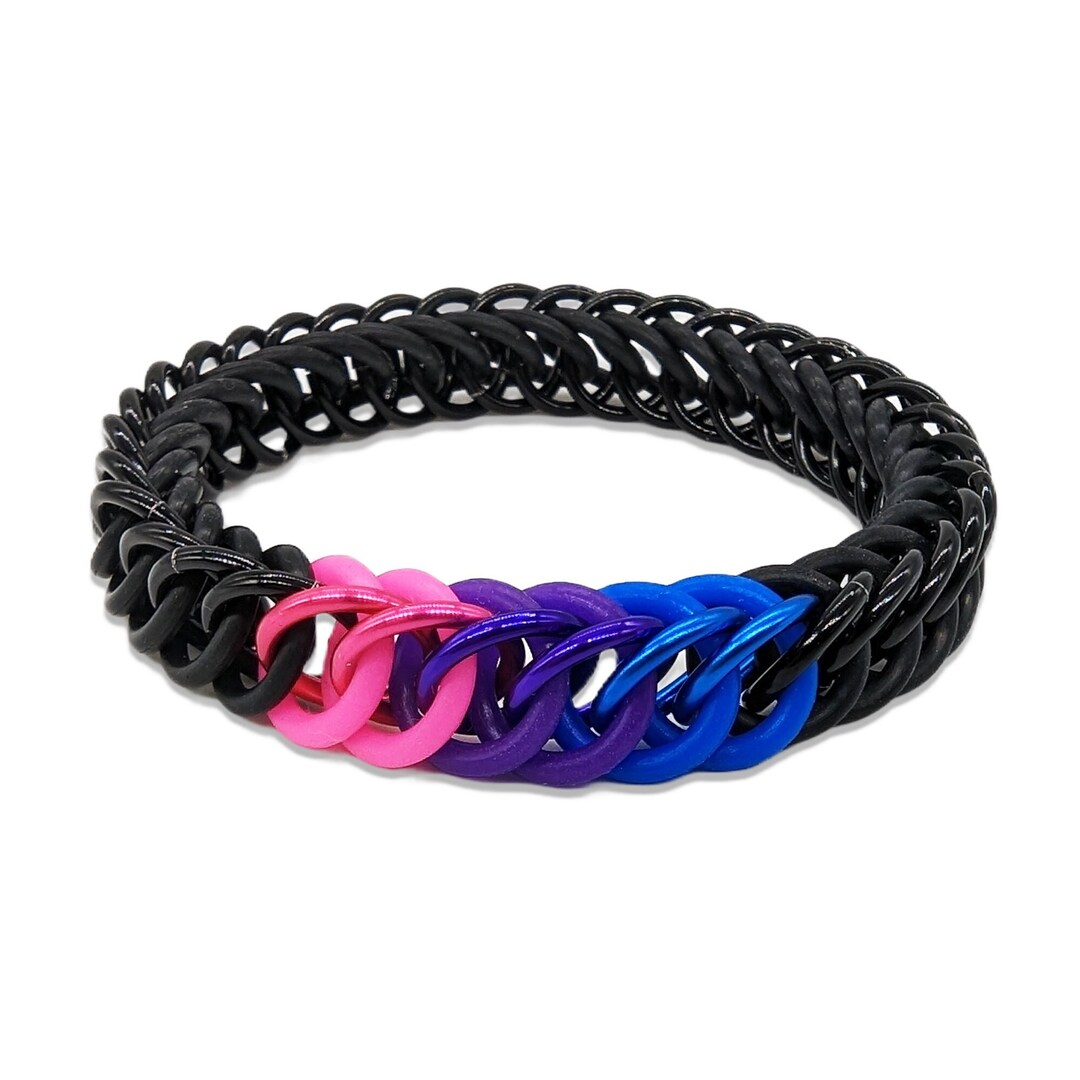 Subtle Bisexual Pride Bracelet, Bisexual Pride Bracelet, Bisexual Anklet, Bisexual Bracelet ...