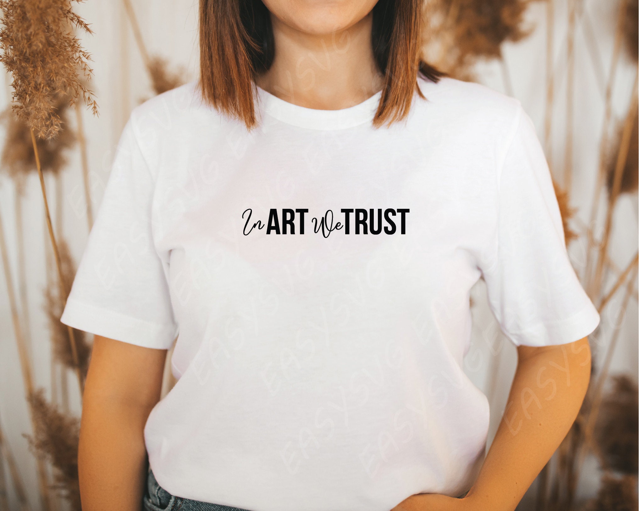 In Art We Trust SVG File - Etsy