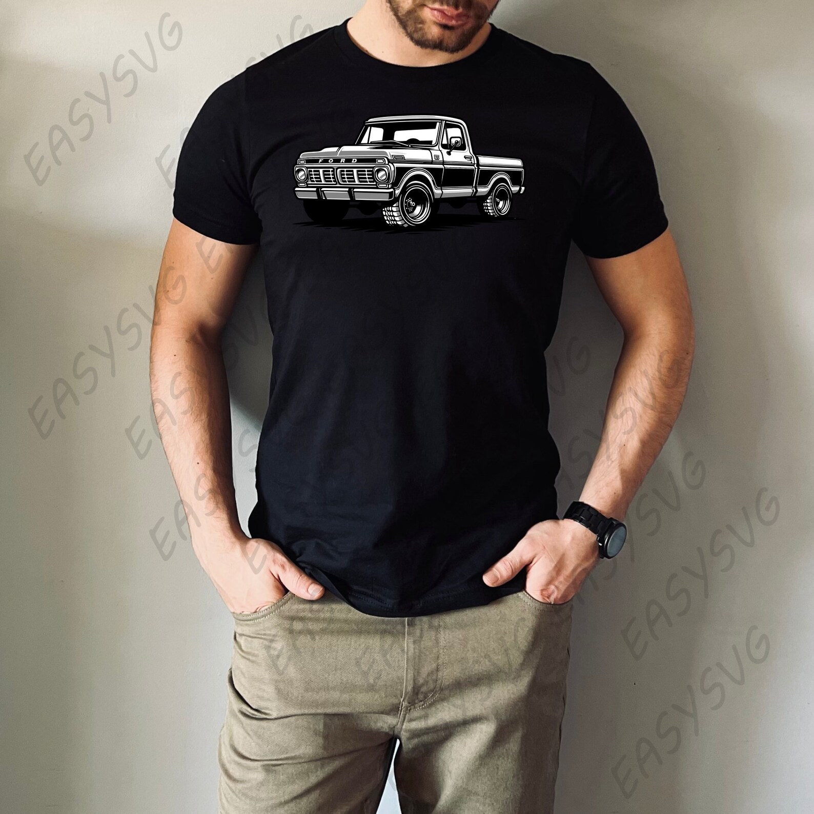 Ford F100 1972 SVG, Cartoon Vector, Art, Silhouette - Etsy