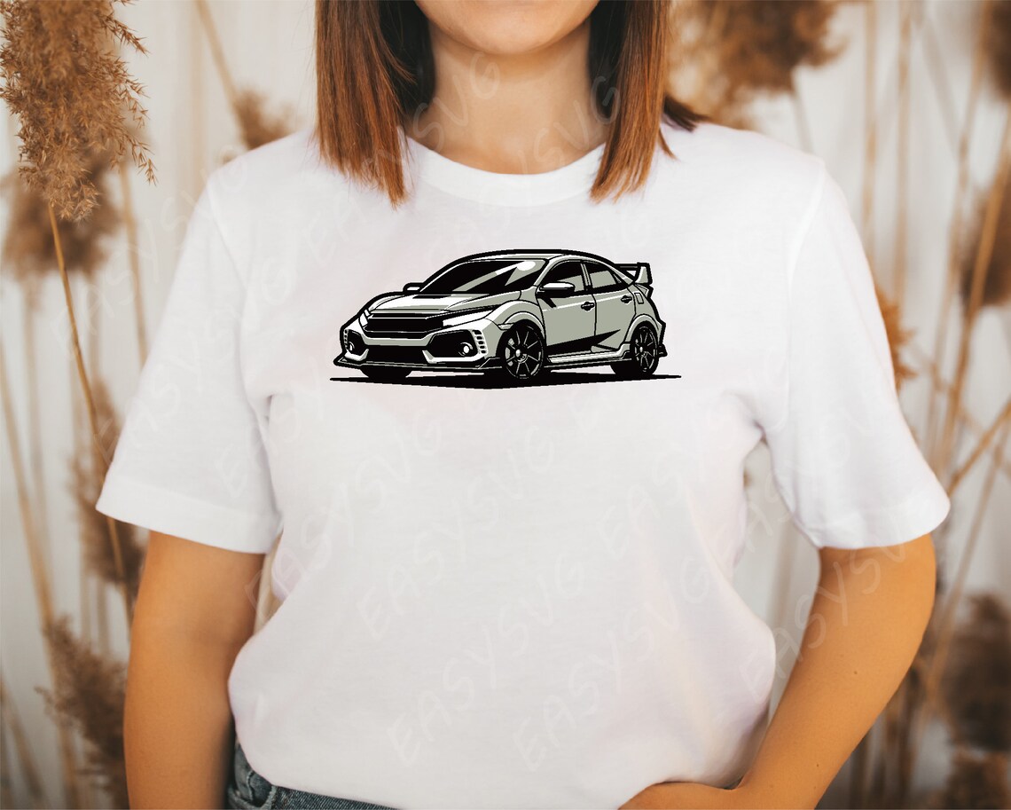 Honda Civic Type-R SVG, Vector de dibujos animados, Arte, Silueta ...