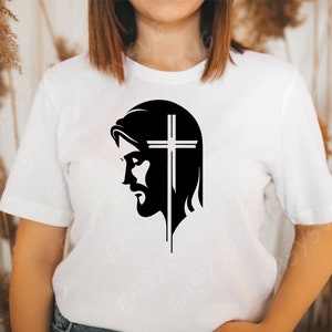 Jesus Cross Graph SVG, Cartoon Vector, Art, Silhouette - Etsy