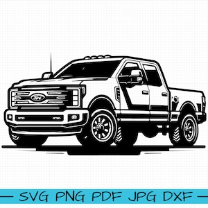F250 Super Duty SVG, Cartoon Vector, Art, Silhouette - Etsy