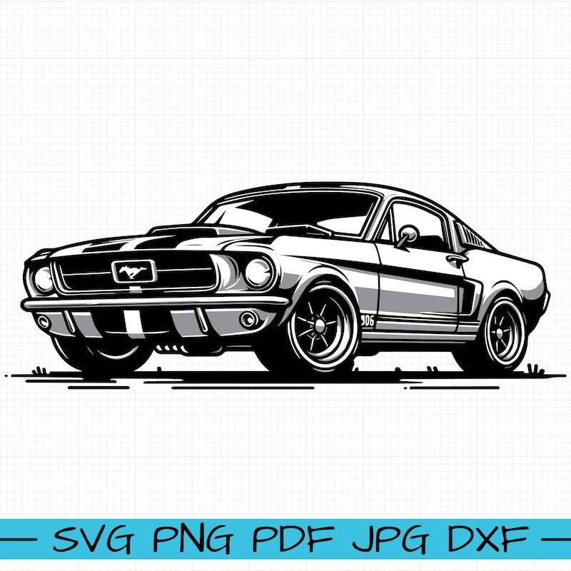 Mustang Svg - Etsy