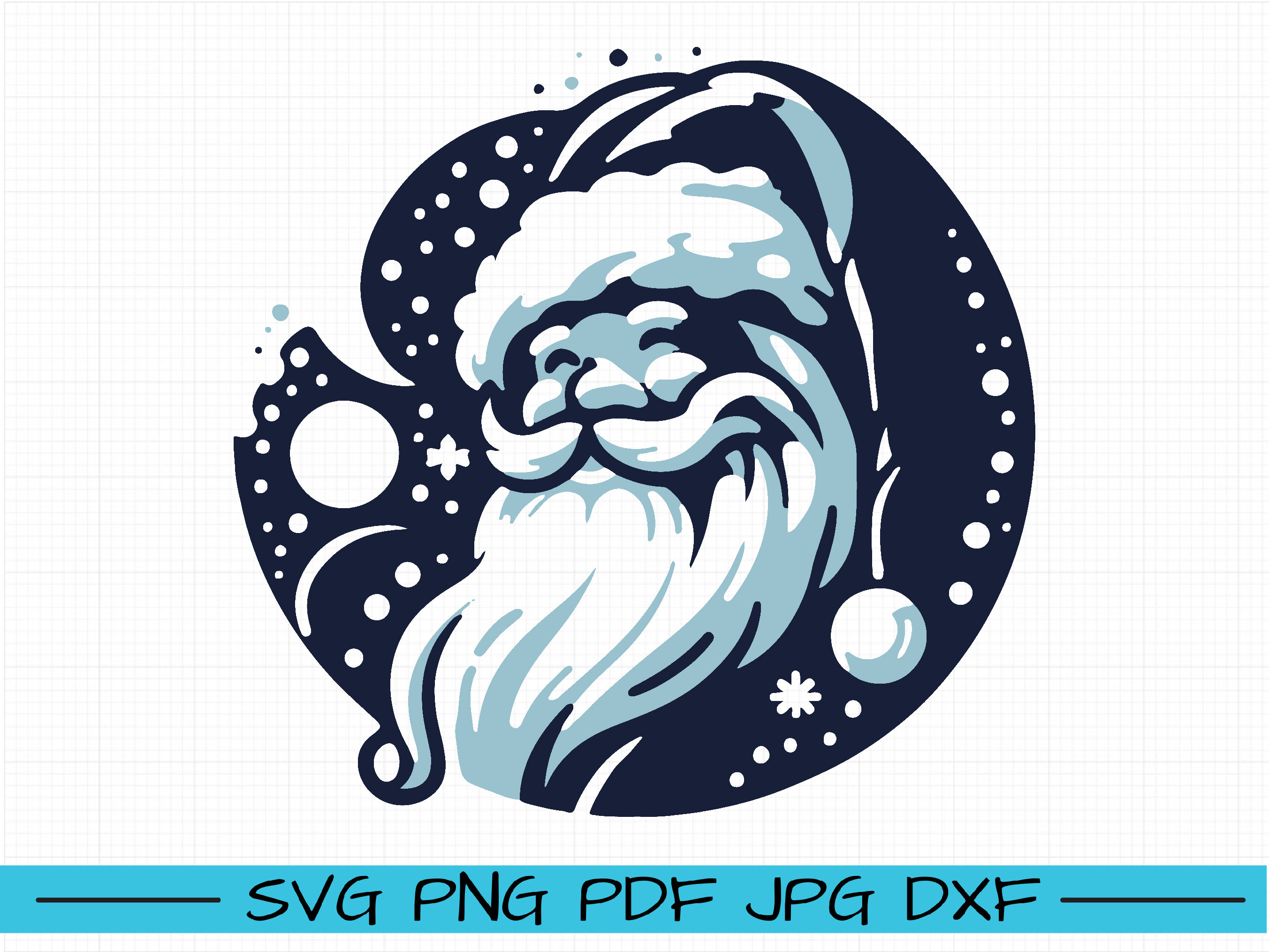SVG Santa, Cartoon Vector, Art, Silhouette - Etsy