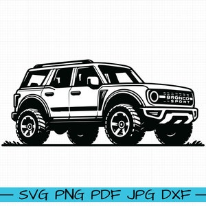 Bronco Sport Big Bend SVG, Cartoon Vector, Art, Silhouette - Etsy