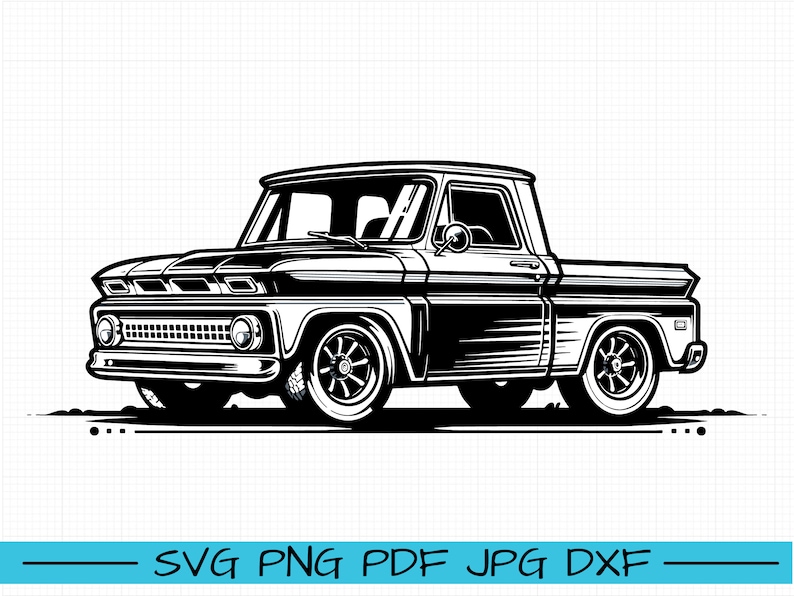 Chevy C10 (1965-1966) SVG, Cartoon Vector, Art, Silhouette - Etsy Australia