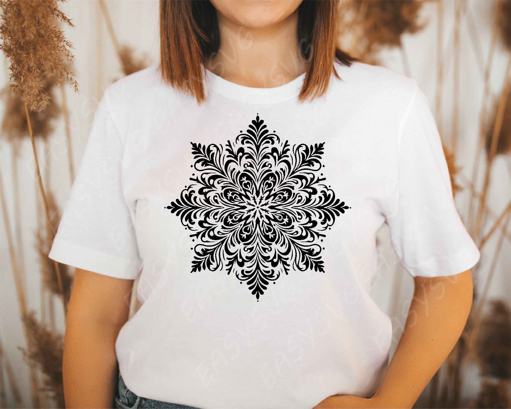 Snowflake SVG, Cartoon Vector, Art, Silhouette - Etsy