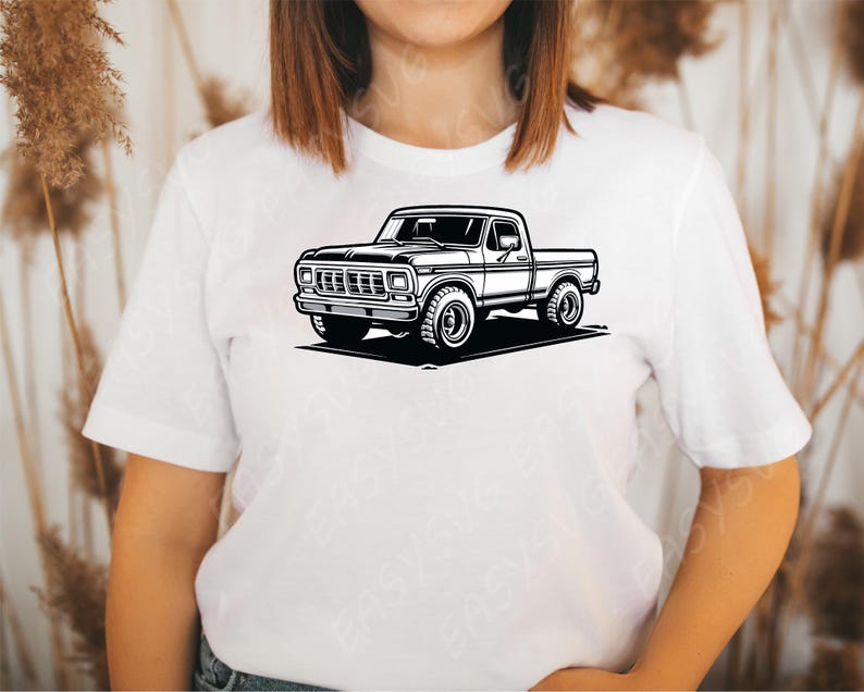 Ford F150 Pickup Truck 1980 SVG, Cartoon Vector, Art, Silhouette - Etsy