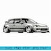 Honda Civic EK9 SVG, Cartoon Vector, Art, Silhouette - Etsy
