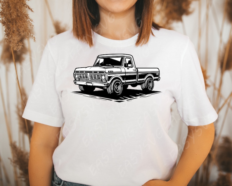 Ford F100 1972 SVG, Cartoon Vector, Art, Silhouette - Etsy