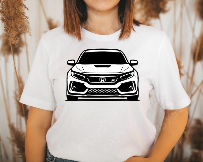 2017 Honda Civic Type R SVG, Cartoon Vector, Art, Silhouette - Etsy