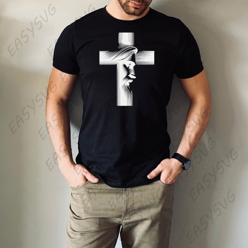 Jesus Cross Graph SVG, Cartoon Vector, Art, Silhouette - Etsy