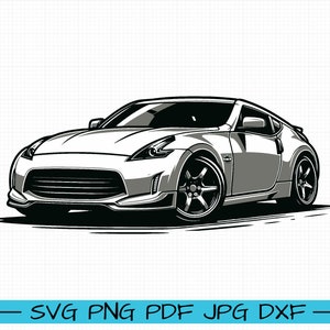 Nissan 370z SVG, Cartoon Vector, Art, Silhouette - Etsy