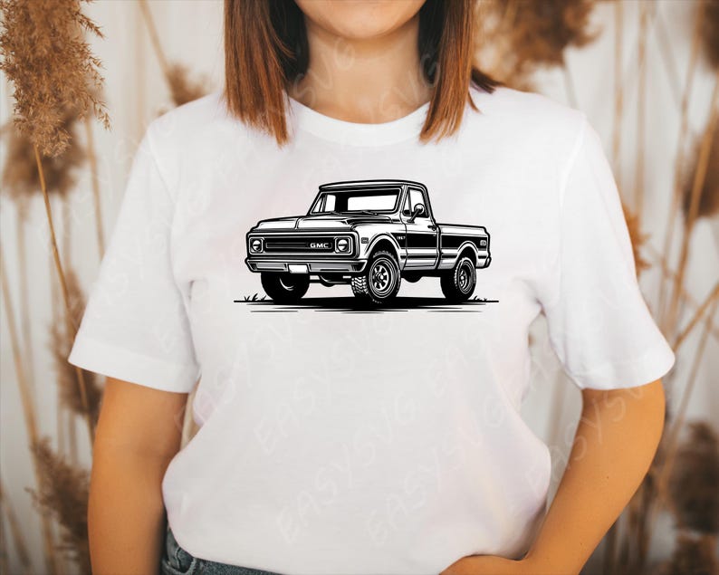 GMC Pickup 1967 SVG, Cartoon Vector, Art, Silhouette - Etsy