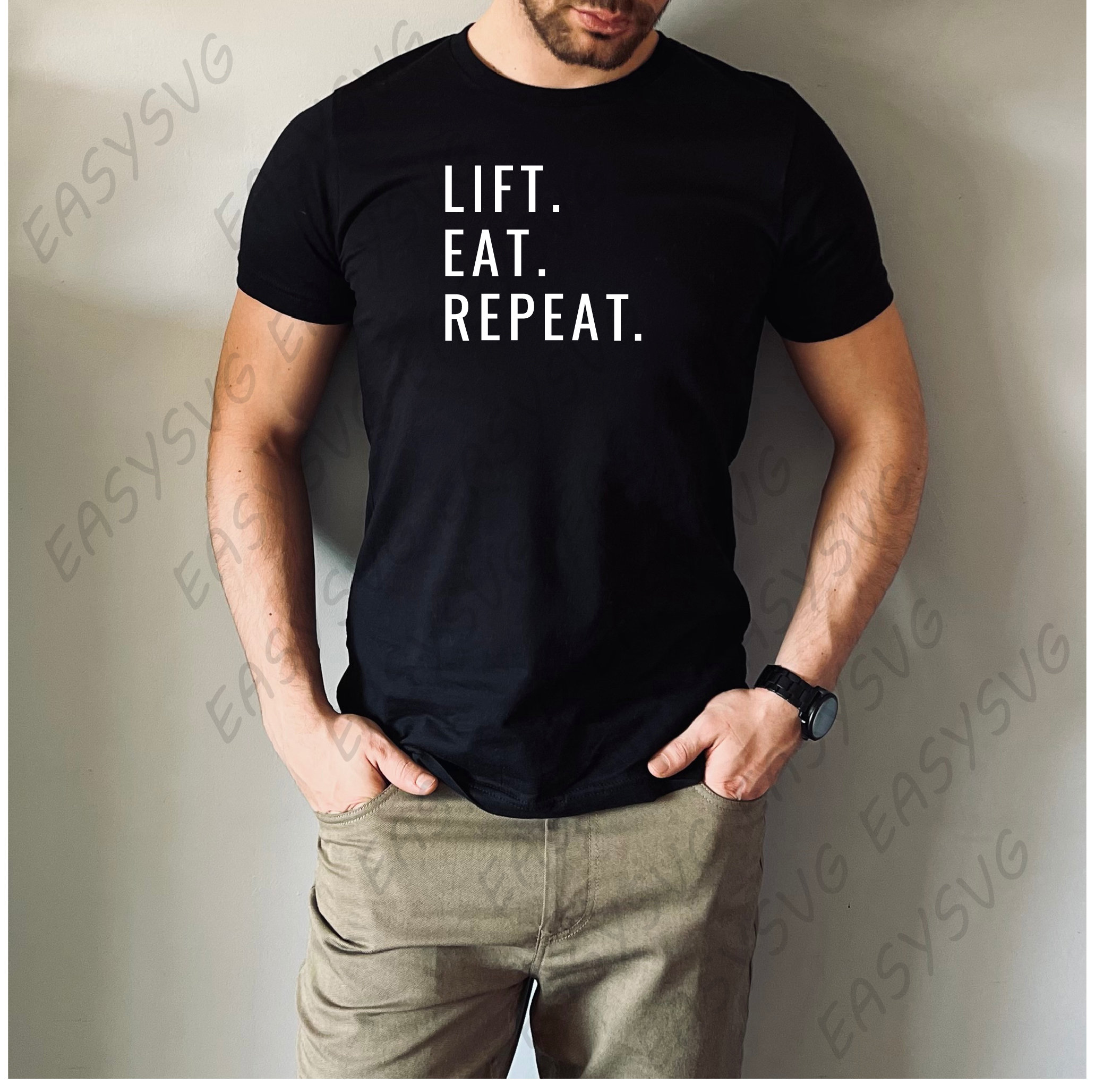 Weightlifting SVG, Lift. Eat. Repeat. SVG, Png, Sublimation - Etsy