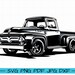 Ford F100 1955 SVG, Cartoon Vector, Art, Silhouette - Etsy
