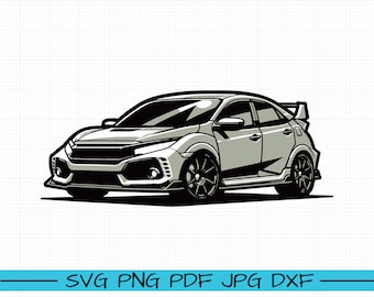 Civic EP/EU Silhouette Vector File - Etsy