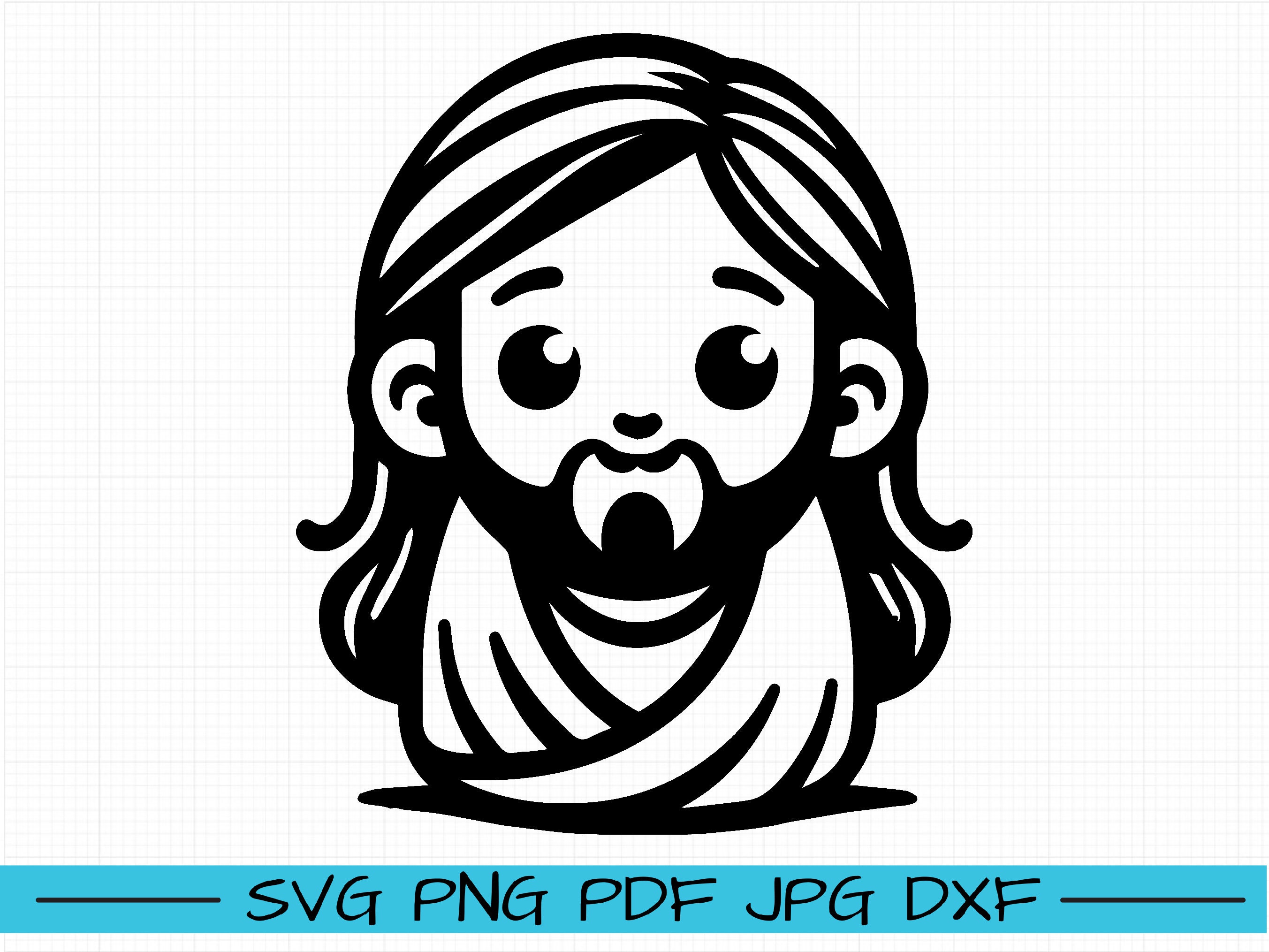 SVG Jesus, Cartoon Vector, Art, Silhouette - Etsy