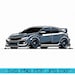 Honda Civic Type-r SVG, Cartoon Vector, Art, Silhouette - Etsy
