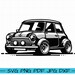Classic Mini Cooper SVG, Cartoon Vector, Art, Silhouette - Etsy UK