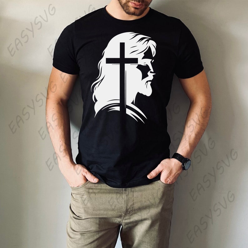 Jesus Cross Graph SVG, Cartoon Vector, Art, Silhouette - Etsy