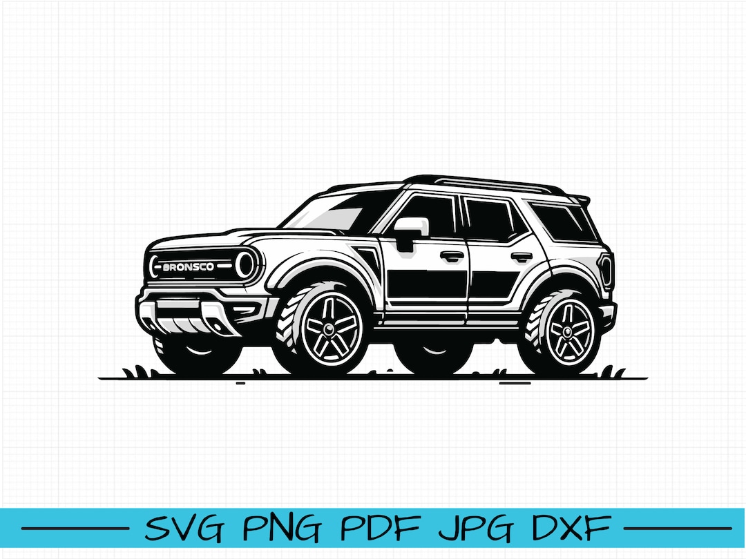Bronco Sport Big Bend SVG Cartoon Vector Art Silhouette - Etsy