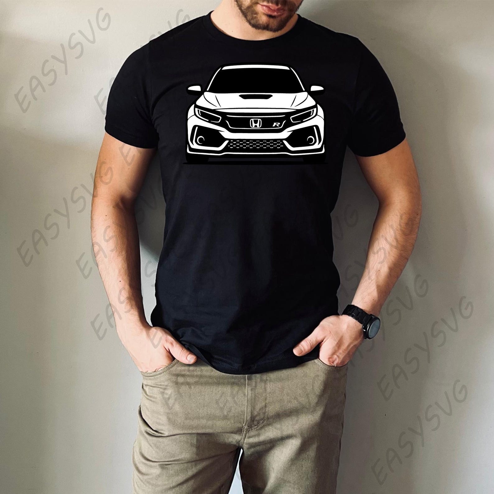 2017 Honda Civic Type R SVG, Cartoon Vector, Art, Silhouette - Etsy